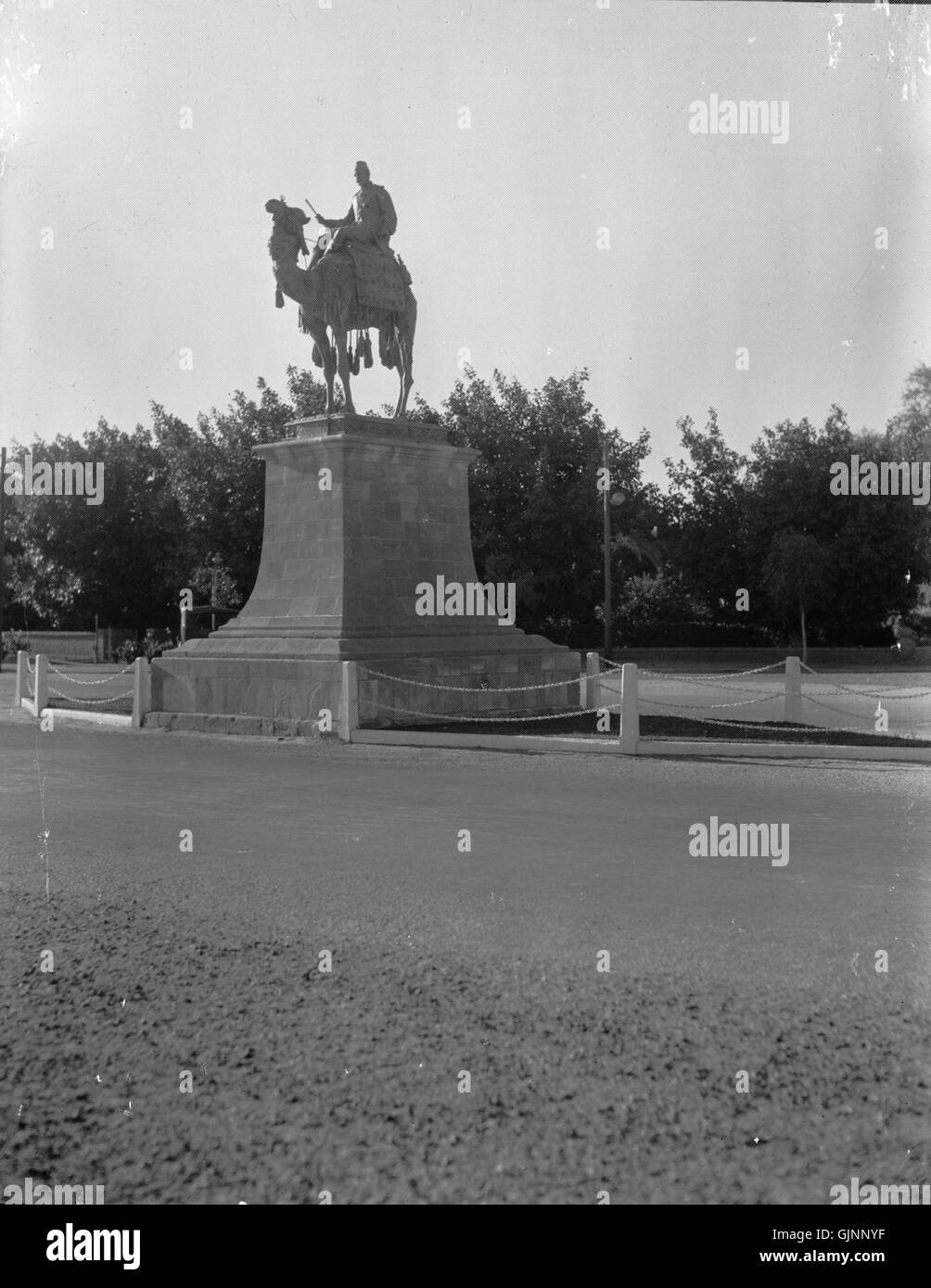 A profile view of the Gordon Statue in Khartoum, Sudan, erected in 1936 ...