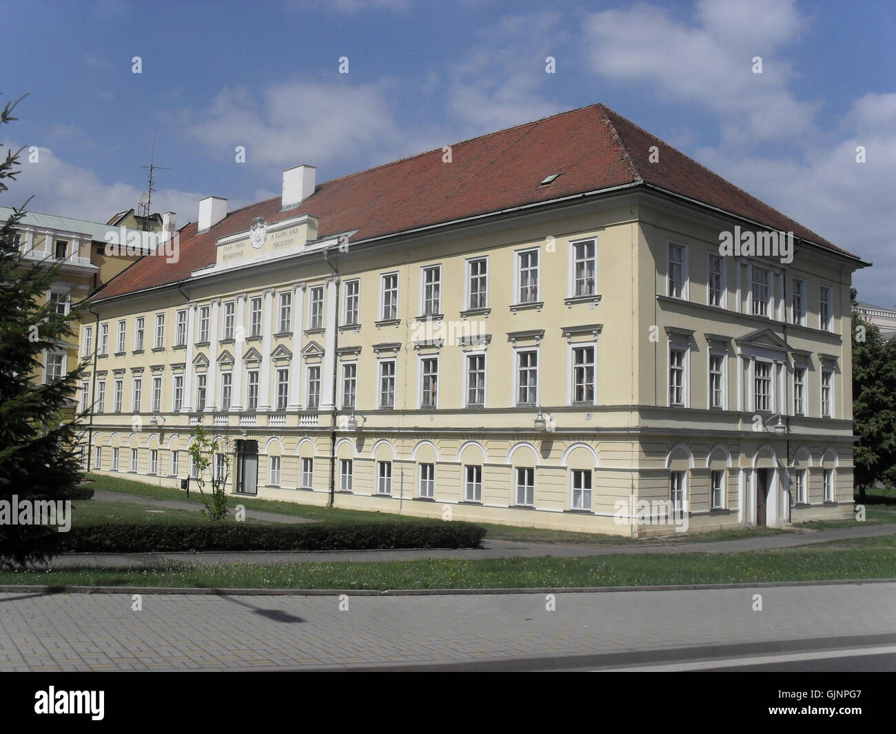 This image depicts a scene from Teplice, Czech Republic, possibly ...