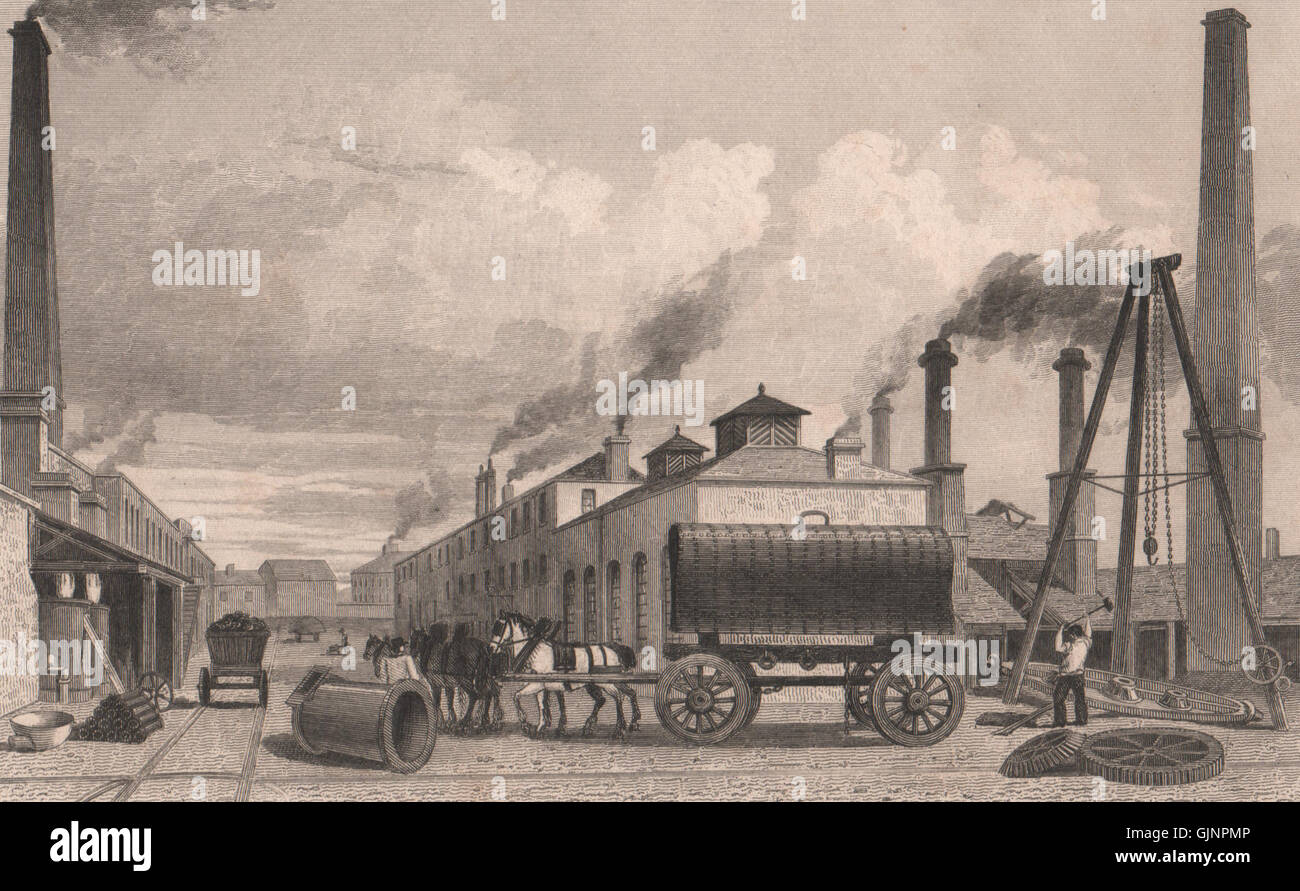 Steam-engine manufactory & iron-works, Bolton. Rothwell Hick & Co ...
