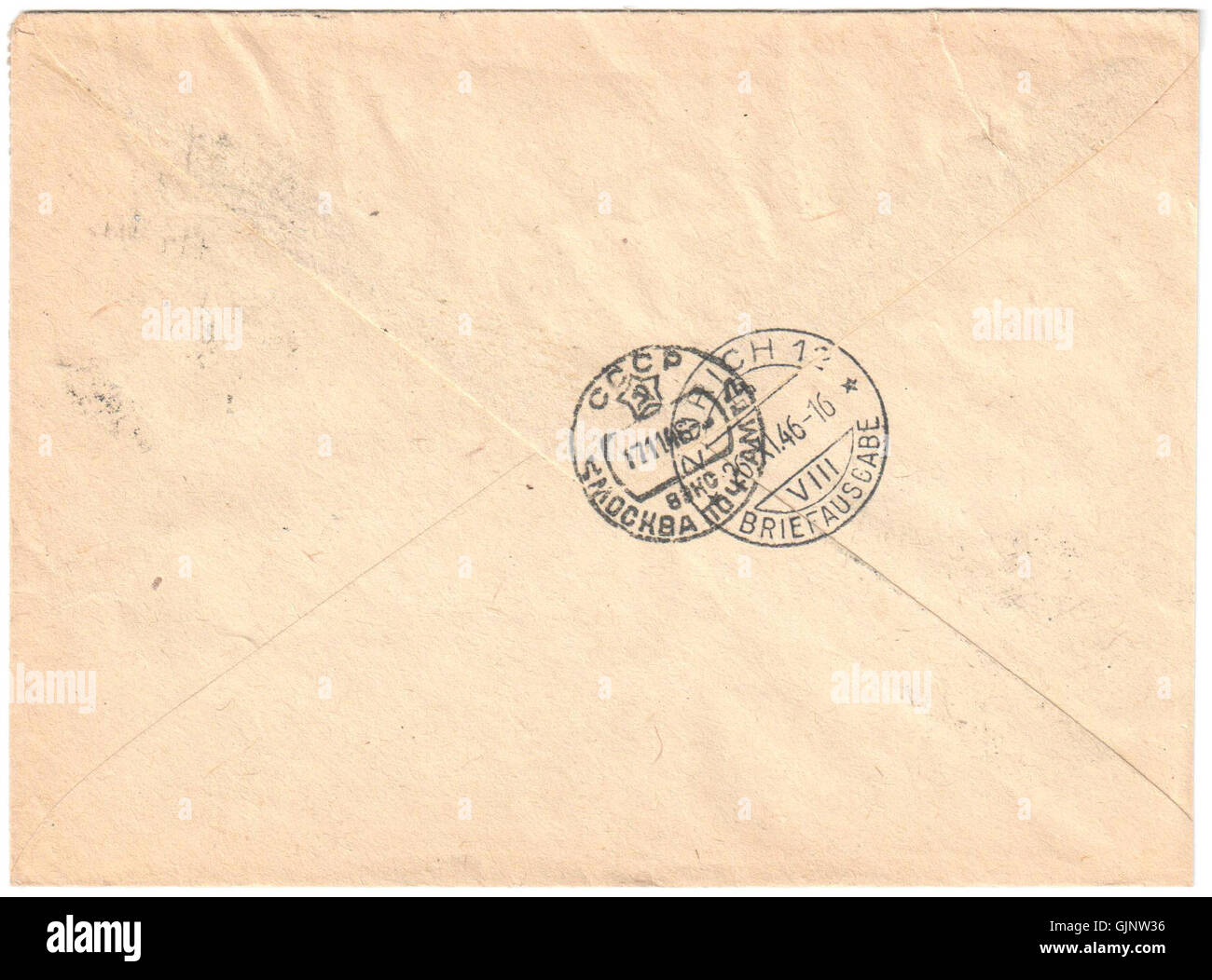 This cover, dated November 14, 1946, from the USSR, reflects post-war ...