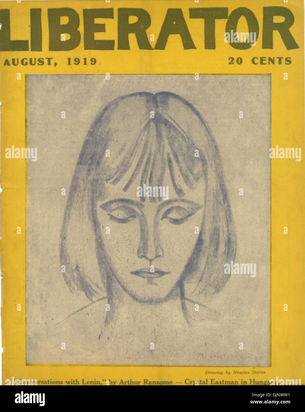 This historical cover from the 'Liberator' newspaper, dated August 18 ...