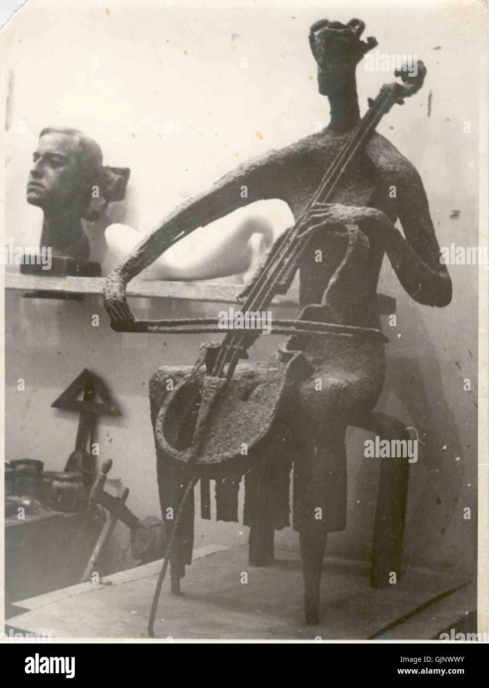 Valentin Galochkin, a Russian cellist, is depicted in this 1975 ...