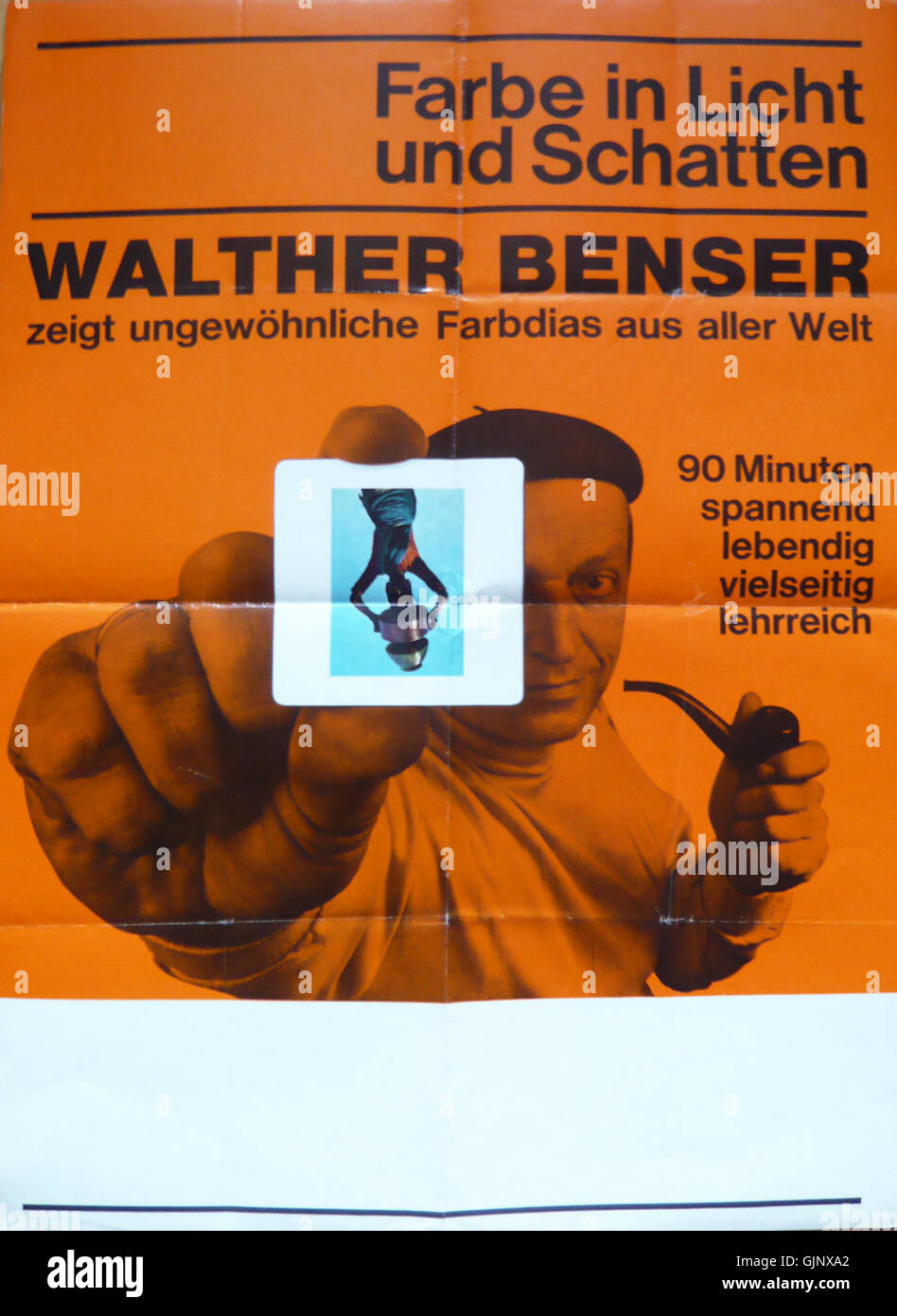 A 1965 poster by Walther Benser, measuring 42x59 cm, showcasing the ...