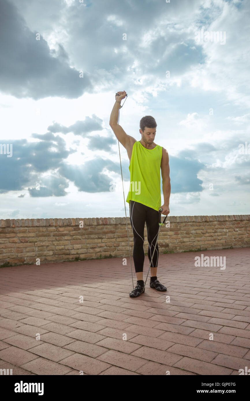 Resistance band training hi-res stock photography and images - Alamy
