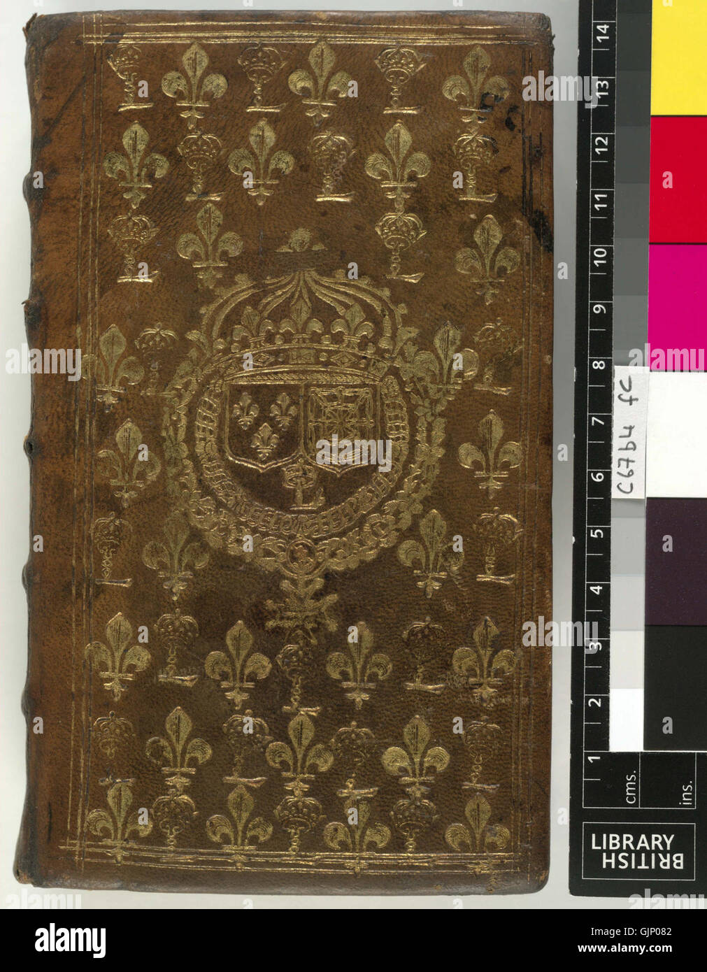 This is the upper cover of the first part of the Latin text 'Pharsalia ...