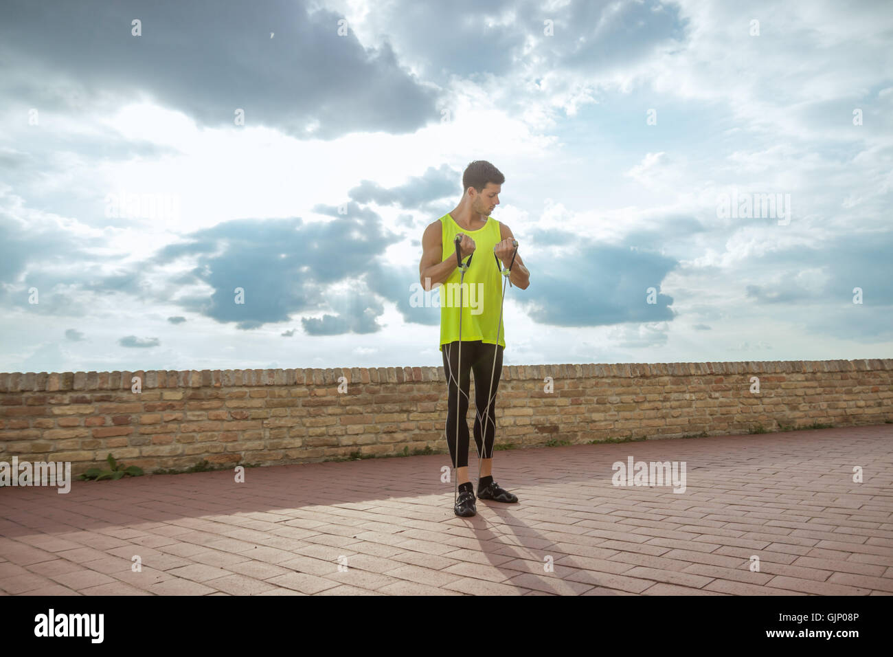Resistance band training hi-res stock photography and images - Alamy