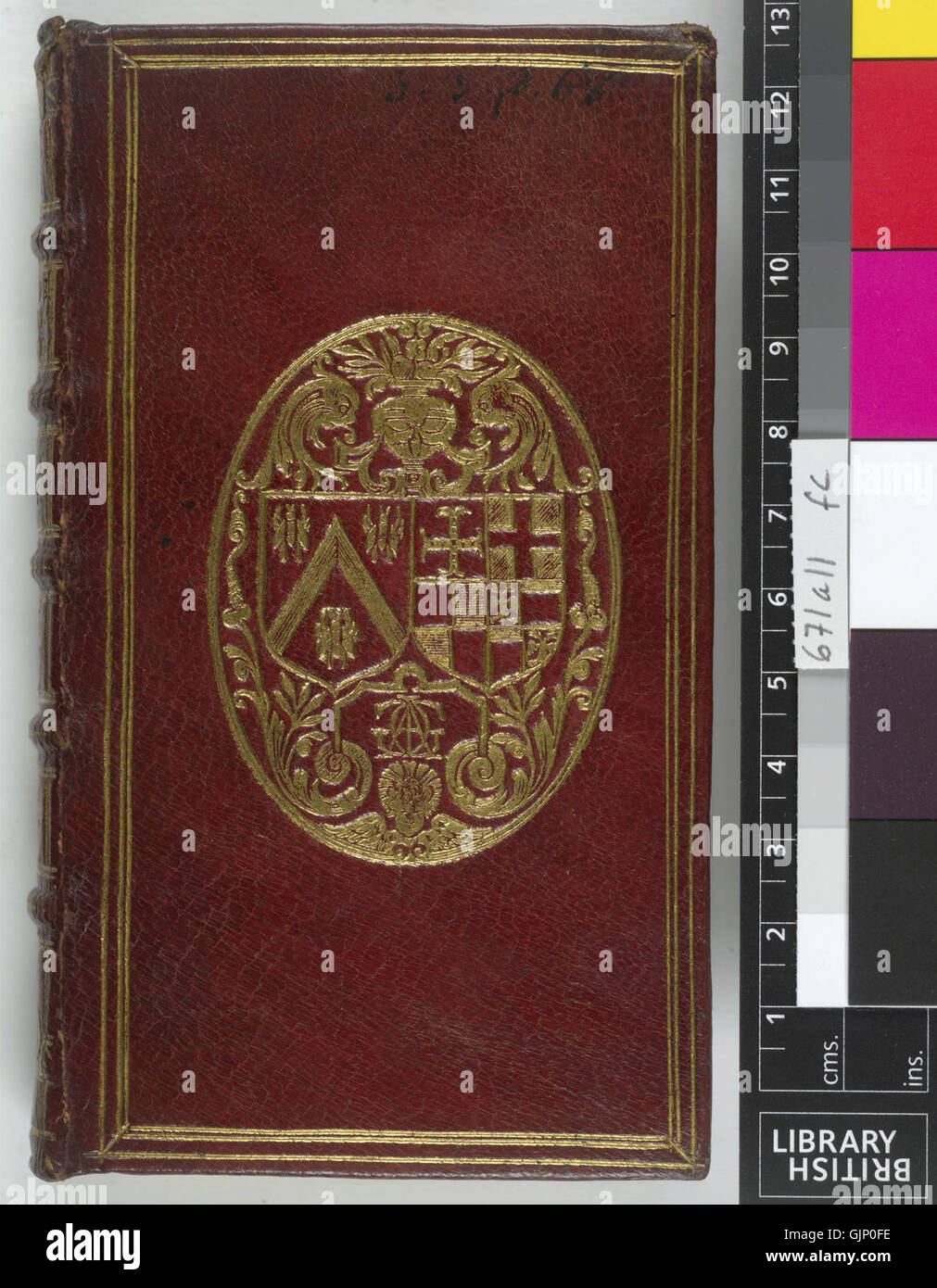 A reference to the upper cover of a historical item, possibly a ...