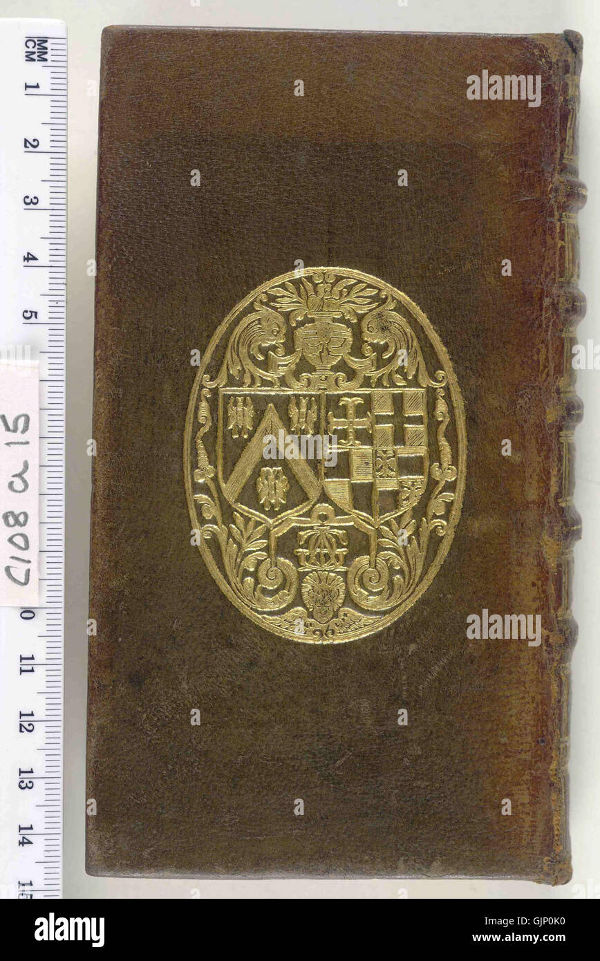 The upper cover of a document, likely from a historical manuscript ...
