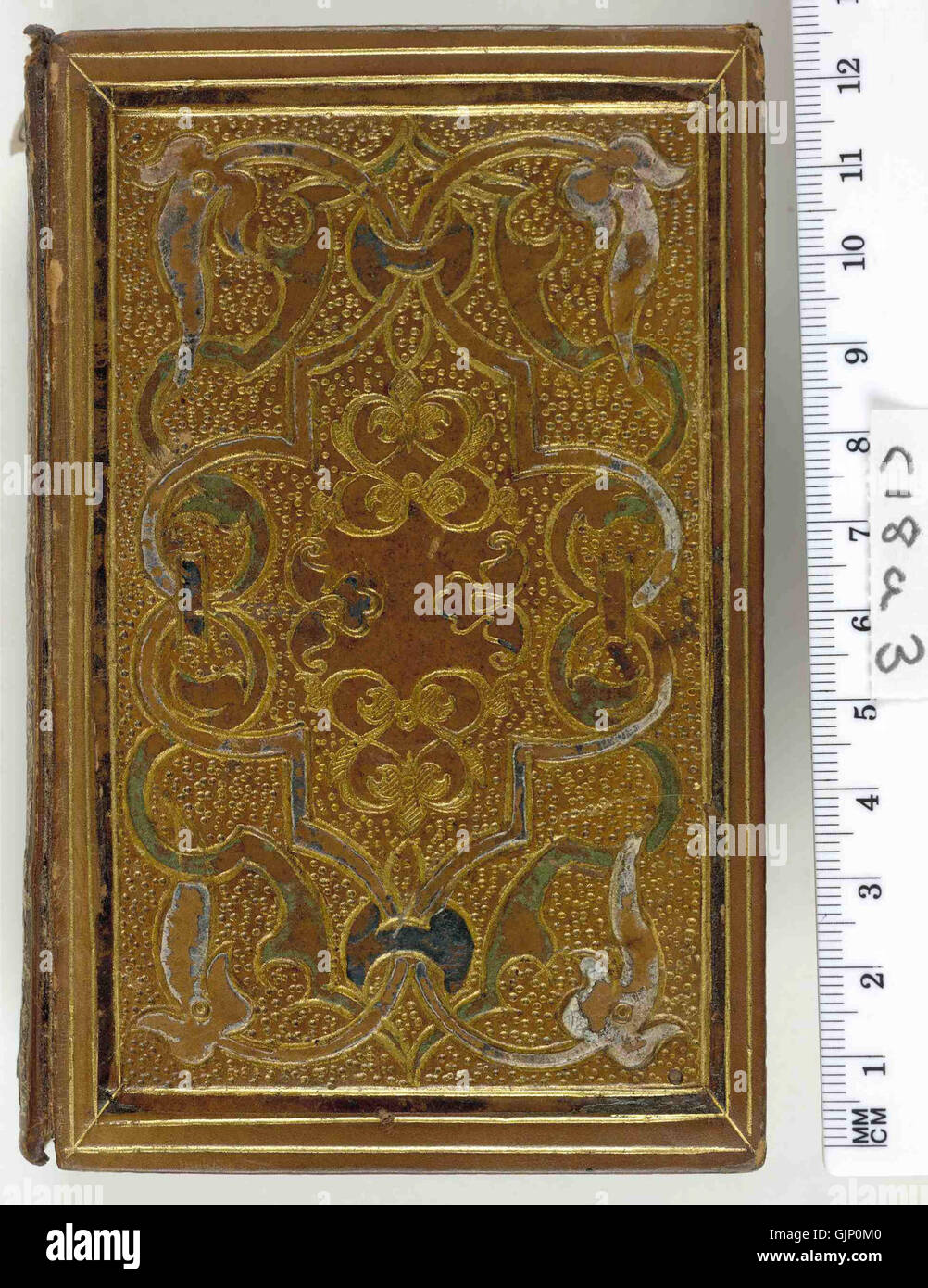 An upper cover from a historical manuscript or book, identified as ...