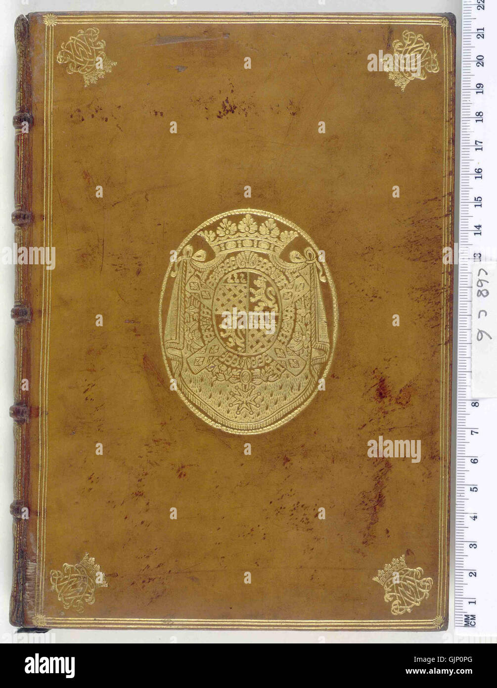 This is the upper cover of a historical document, marked with reference ...