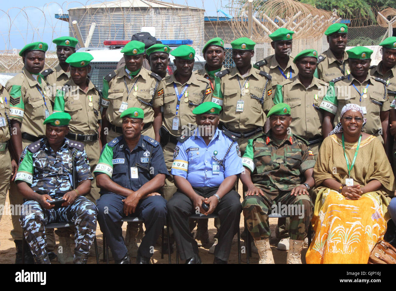 Photograph from the AMISOM Ugandan Contingent Medal Parade ceremony ...