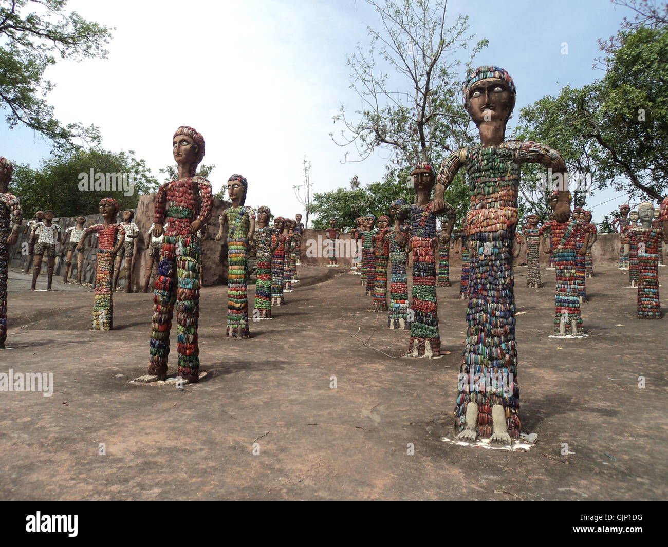 The Rock Garden of Chandigarh features a collection of unique statues ...