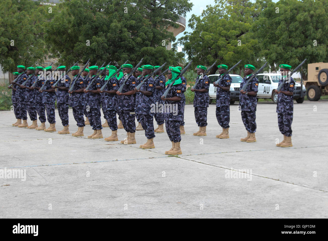 This image documents the opening ceremony conducted by AMISOM Police ...