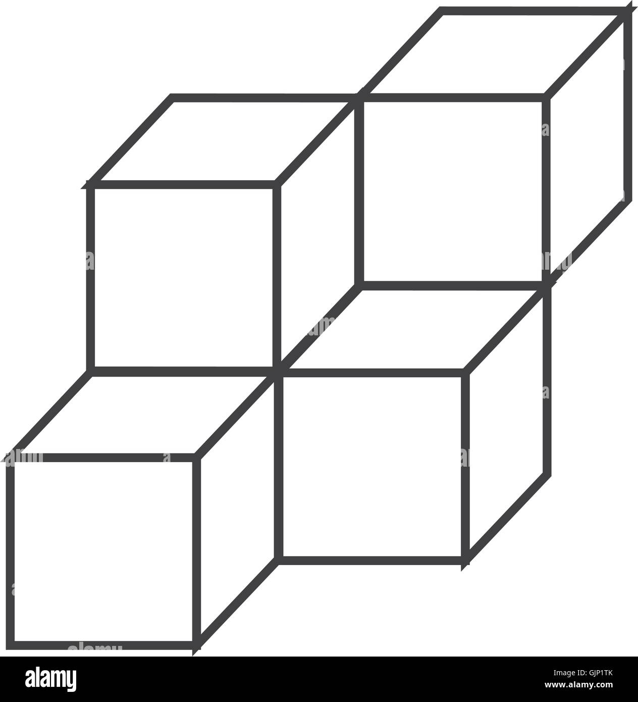 3d cubes icon Stock Vector Image & Art - Alamy