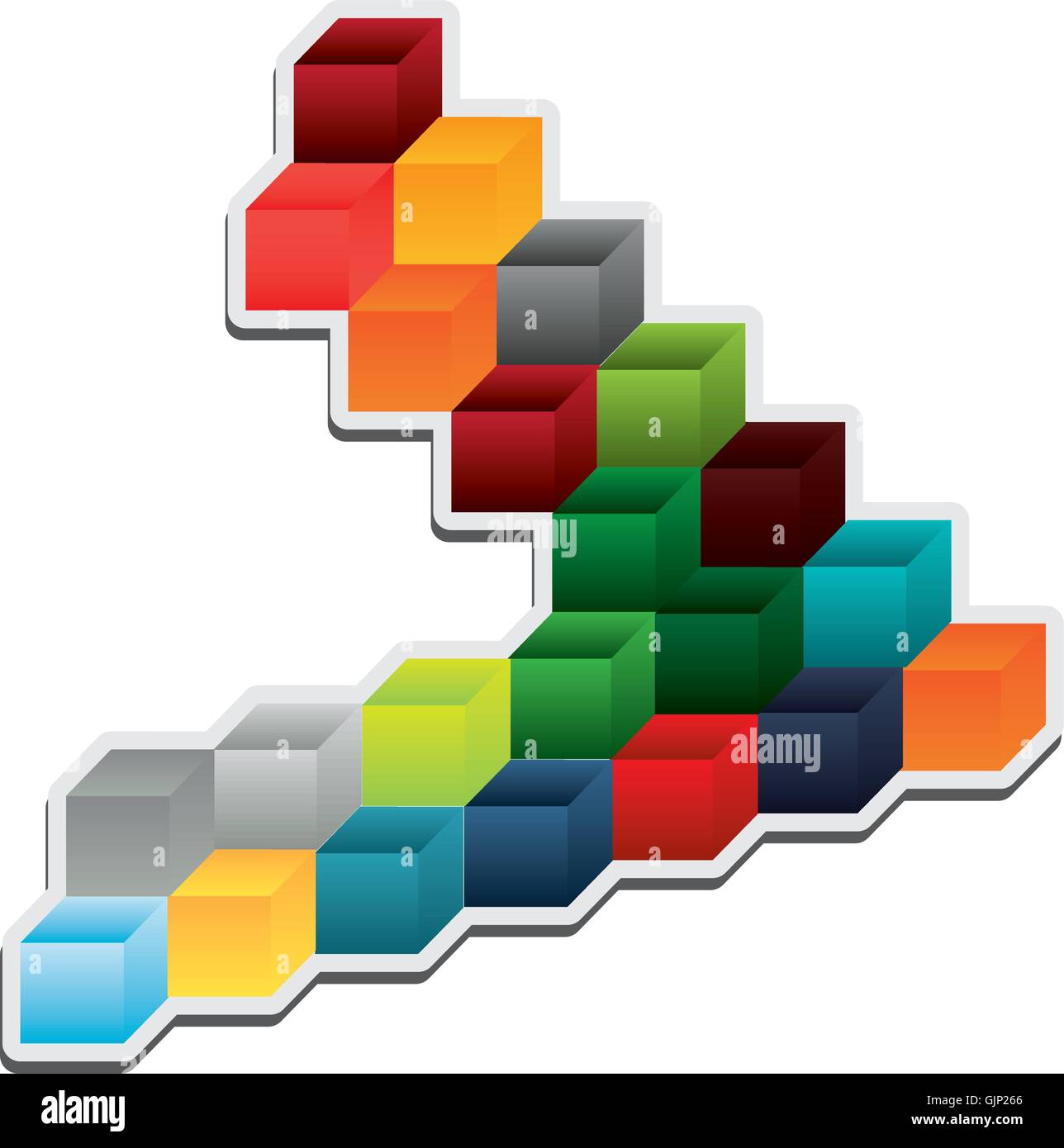 abstract cube pattern background design Stock Vector Image & Art - Alamy