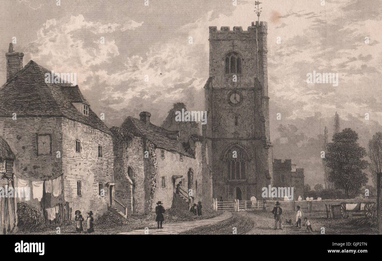 Church of St Peter & St Paul. Archbishop's Palace, Charing, Kent ...