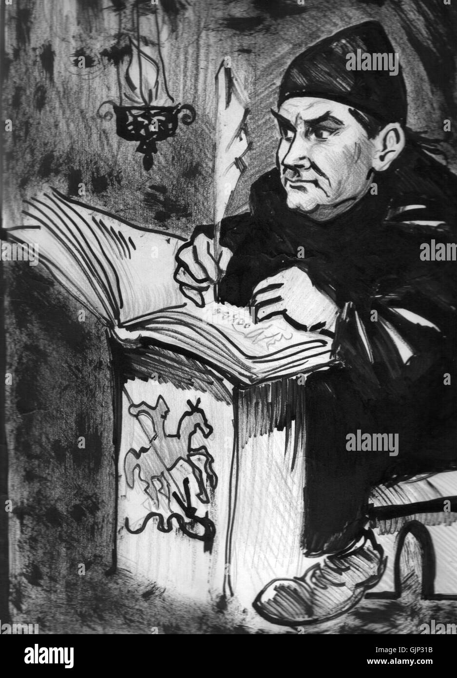 The 1971 portrait captures Charles Baudin, a renowned historical figure ...