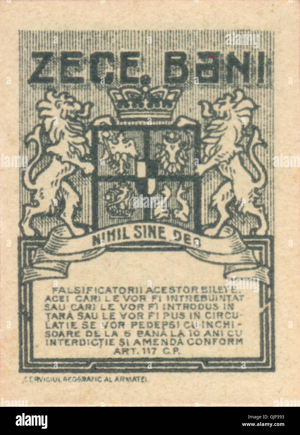 This coin from 1917, marked '10 bani,' represents a part of Romanian ...