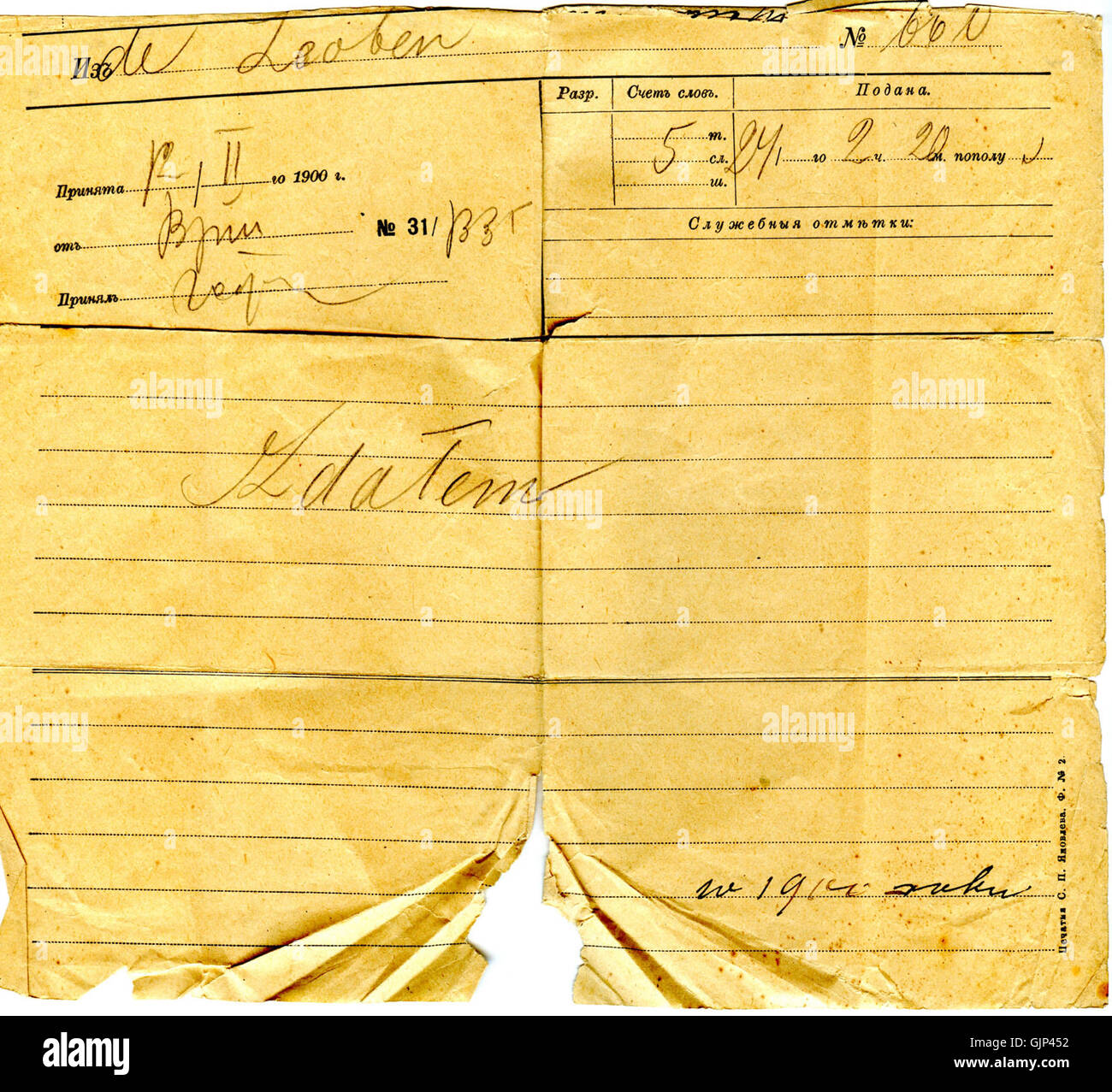 The telegram 'Szczotkowski do Matki' from 1900 reflects personal ...