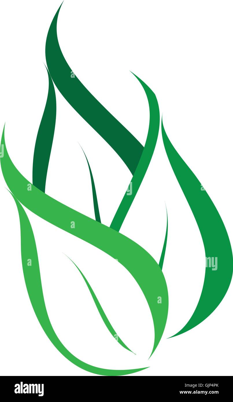 abstract leaves nature icon Stock Vector Image & Art - Alamy