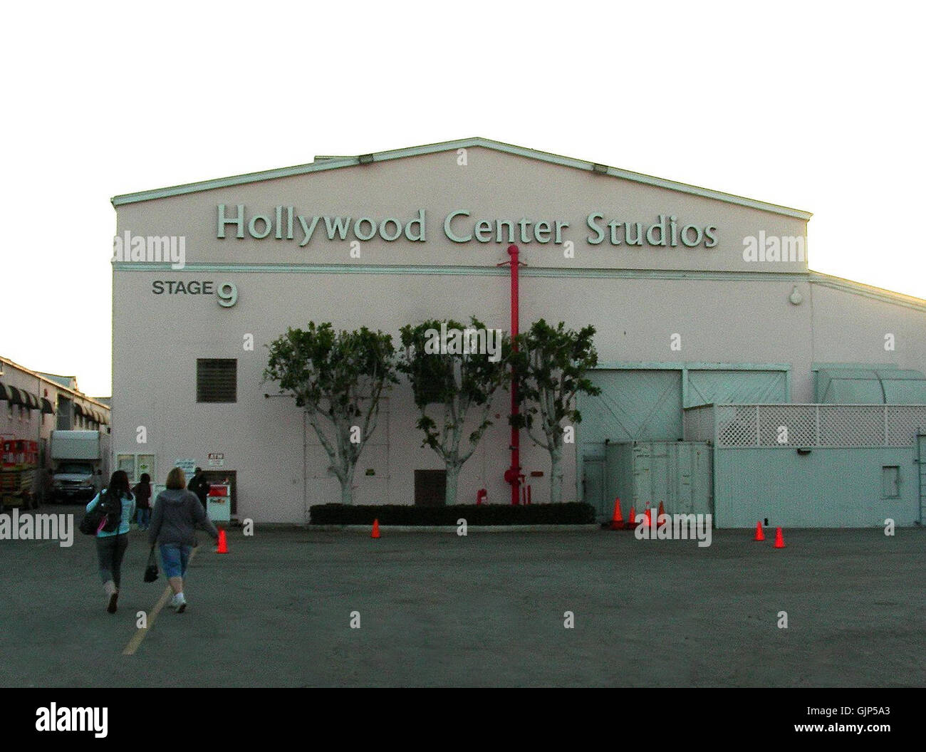 This photograph shows the iconic Hollywood Center Studios, a major film ...