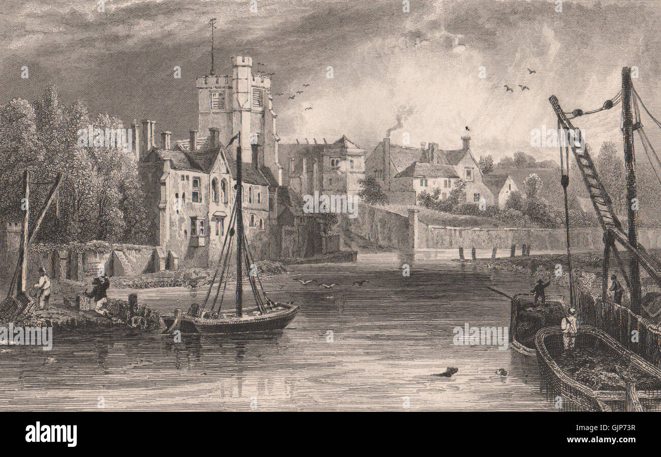 Maidstone. Archbishop's Palace. All Saints Church. Medway, Kent ...