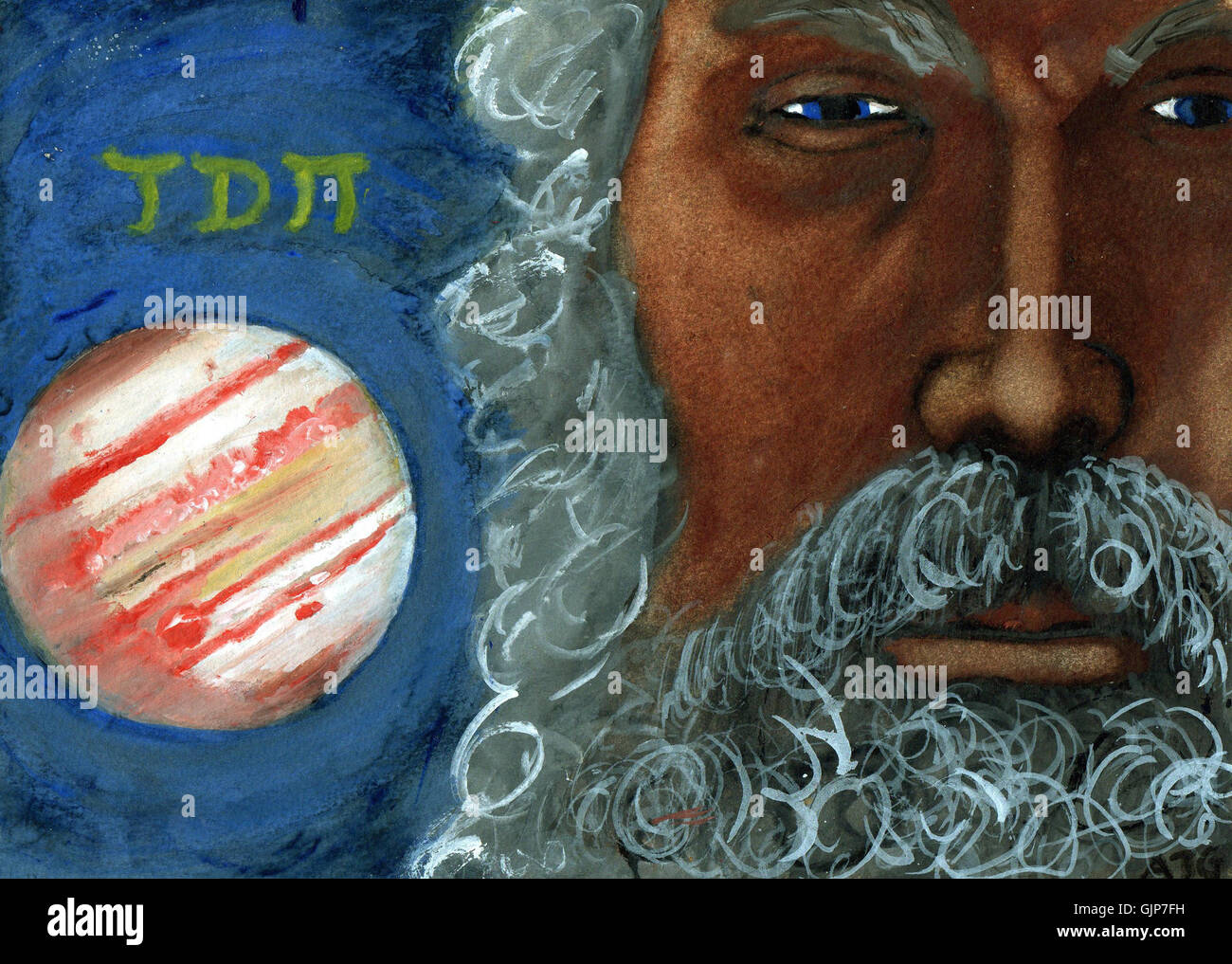 'Jupiter' is a depiction of the Roman god of the sky and thunder ...