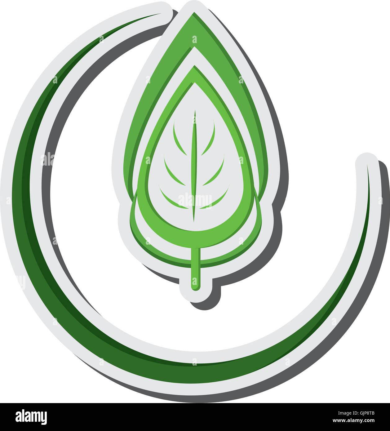 leaves nature icon Stock Vector Image & Art - Alamy