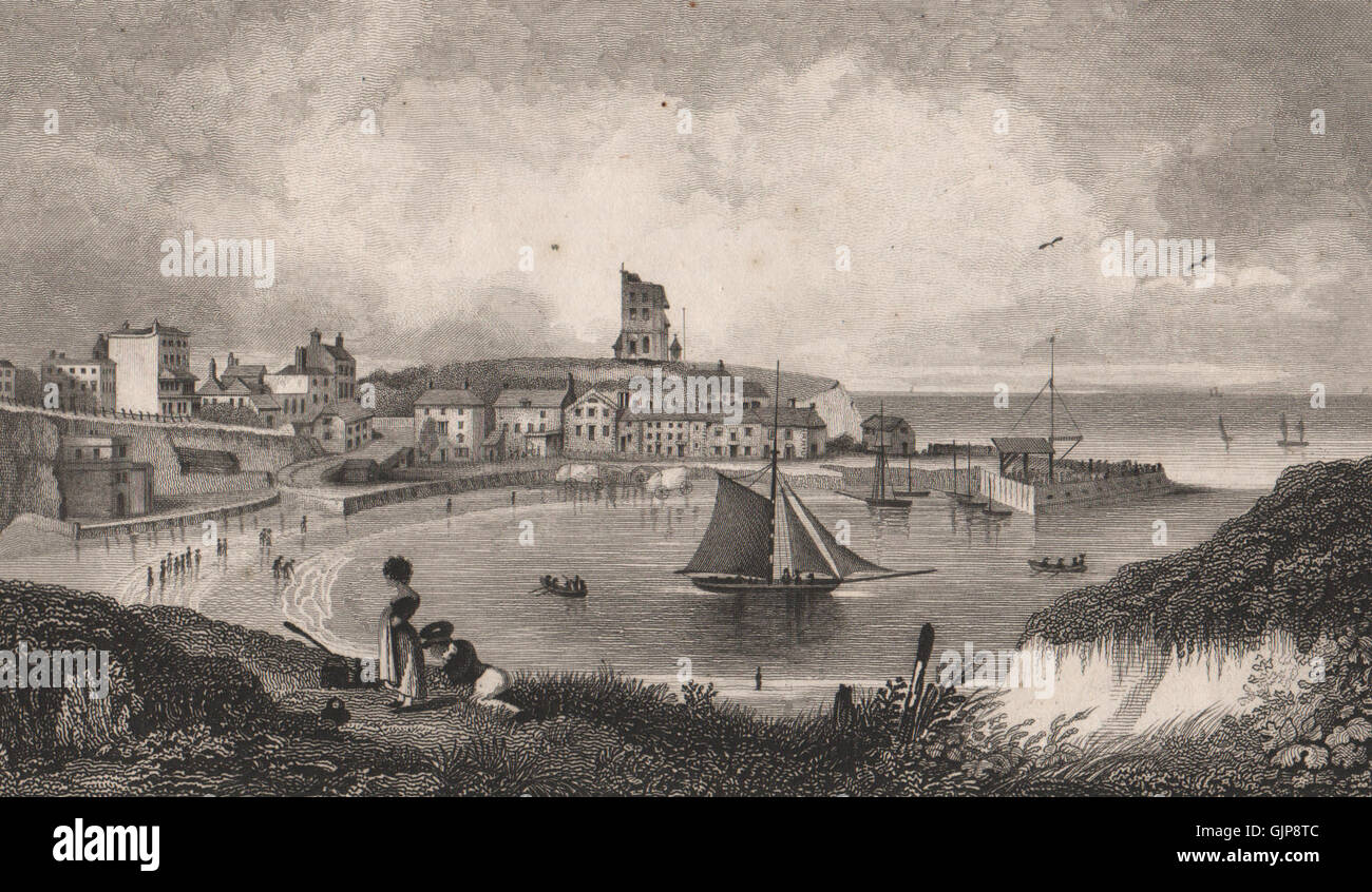 Broadstairs, Kent. SHEPHERD, antique print 1829 Stock Photo - Alamy