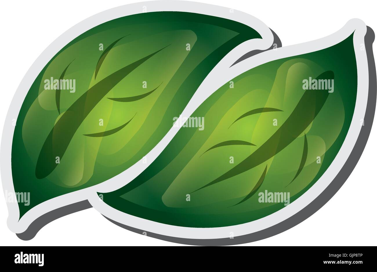 leaves nature icon Stock Vector Image & Art - Alamy