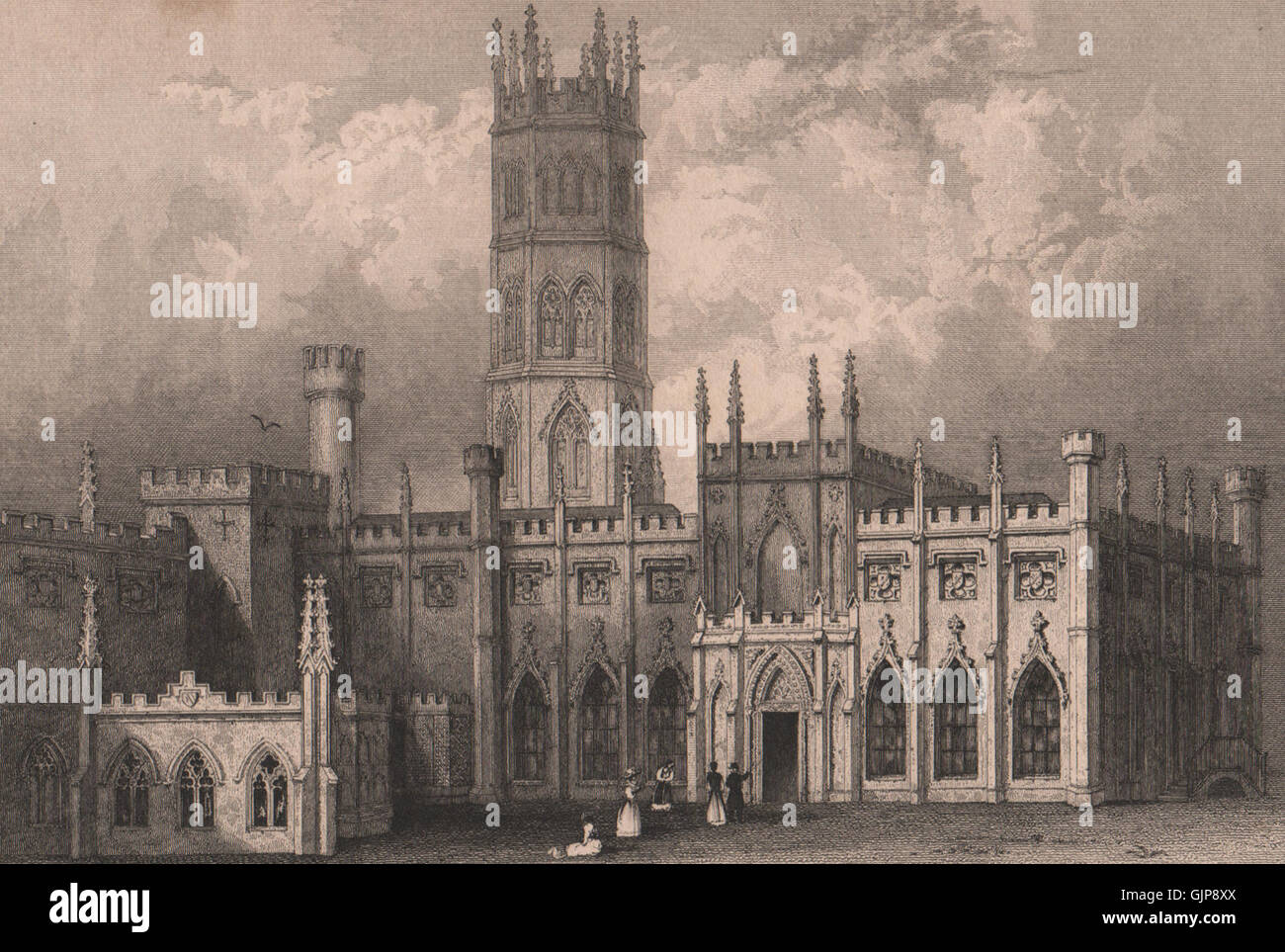 Hadlow Castle, Kent. The seat of A.B. May. Esqr. BARTLETT, antique ...