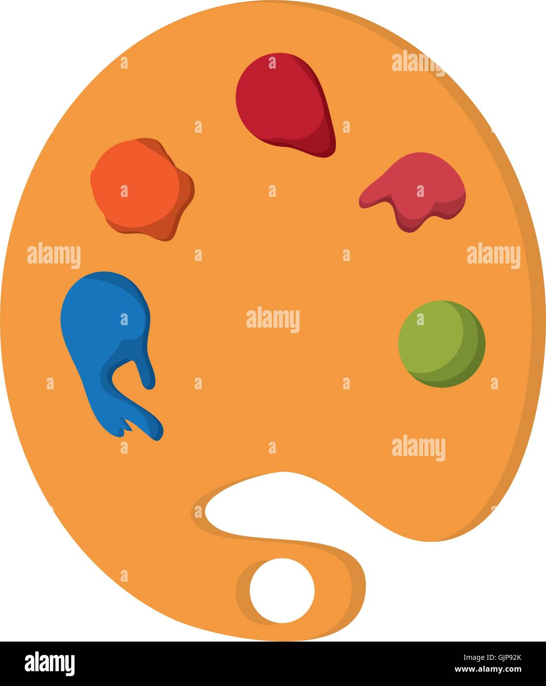 paint pallet icon Stock Vector Image & Art - Alamy