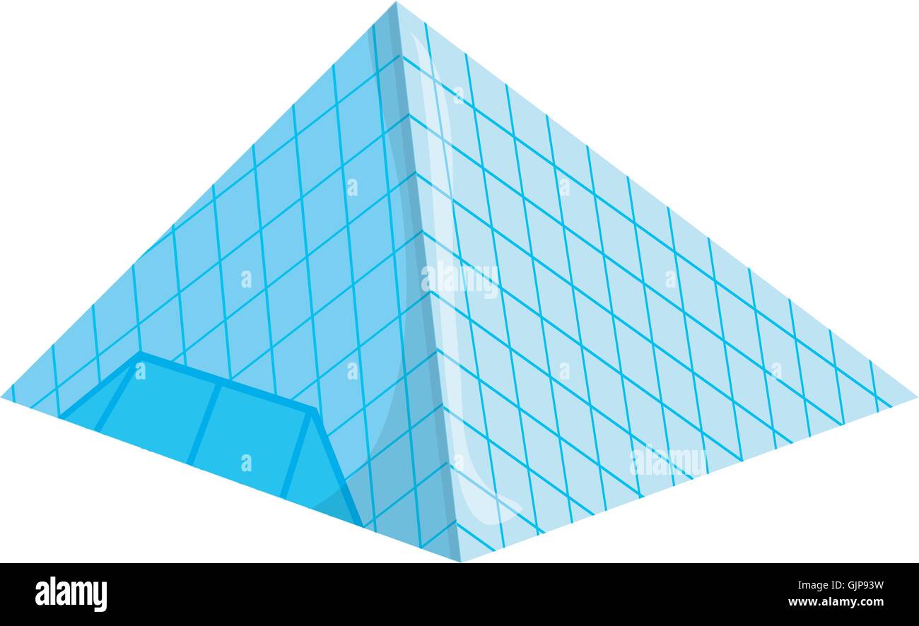 louvre glass pyramid icon Stock Vector Image & Art - Alamy