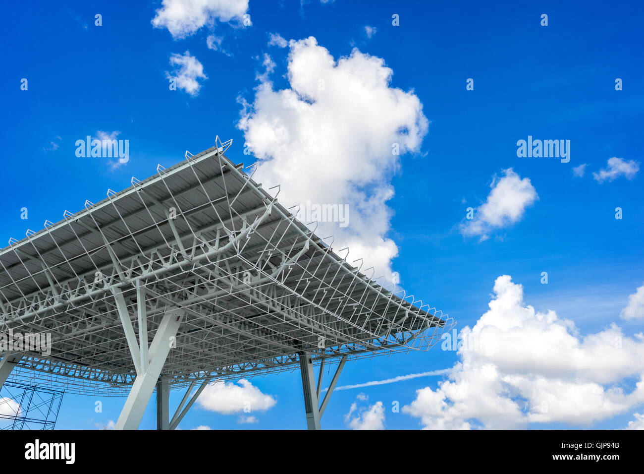 closeup structure of toll collection under construction Stock Photo - Alamy