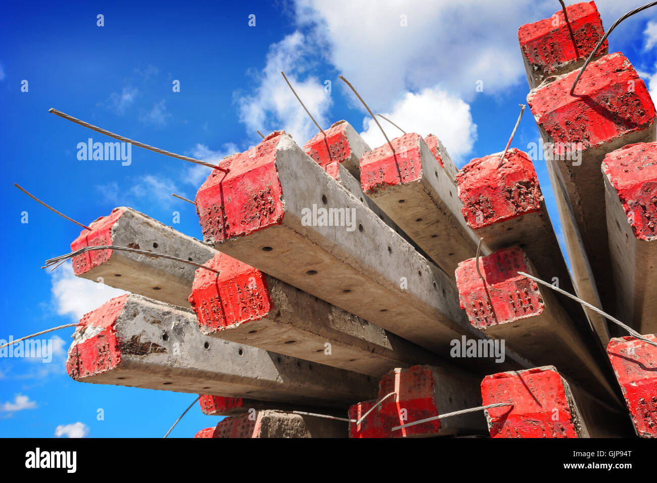closeup heap of foundation pile Stock Photo - Alamy