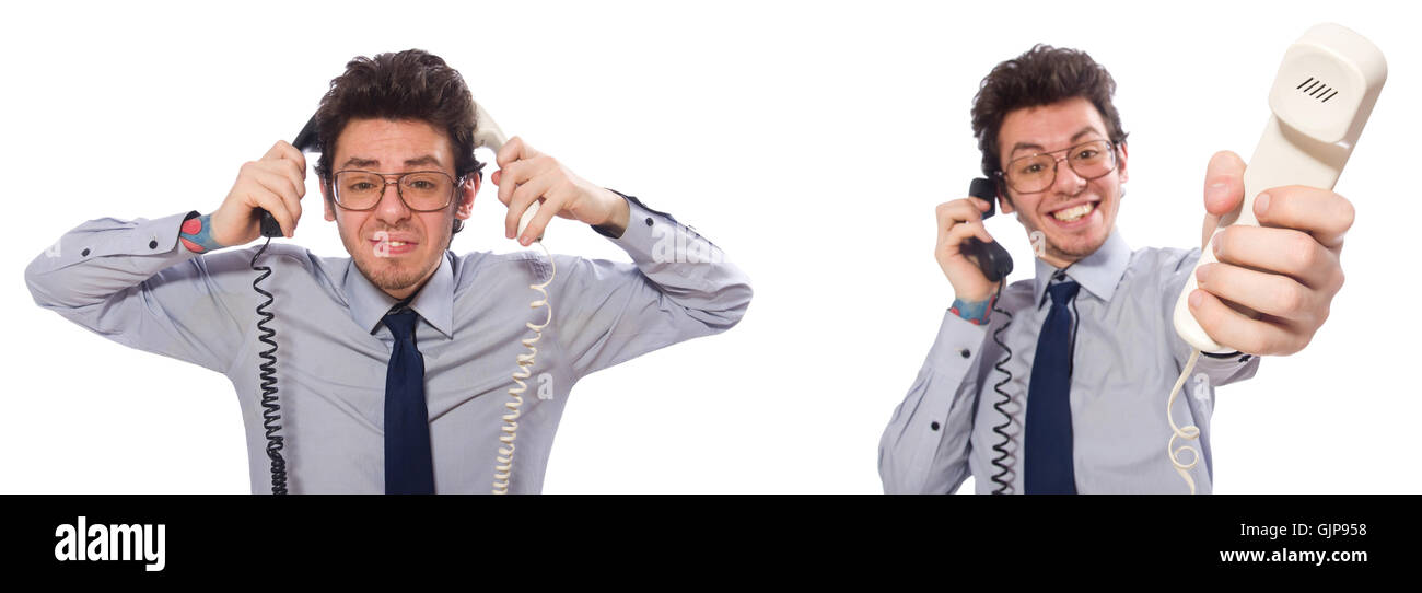 Angry call center employee in hi-res stock photography and images - Alamy