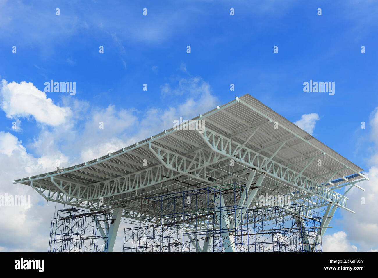 closeup structure of toll collection under construction Stock Photo - Alamy