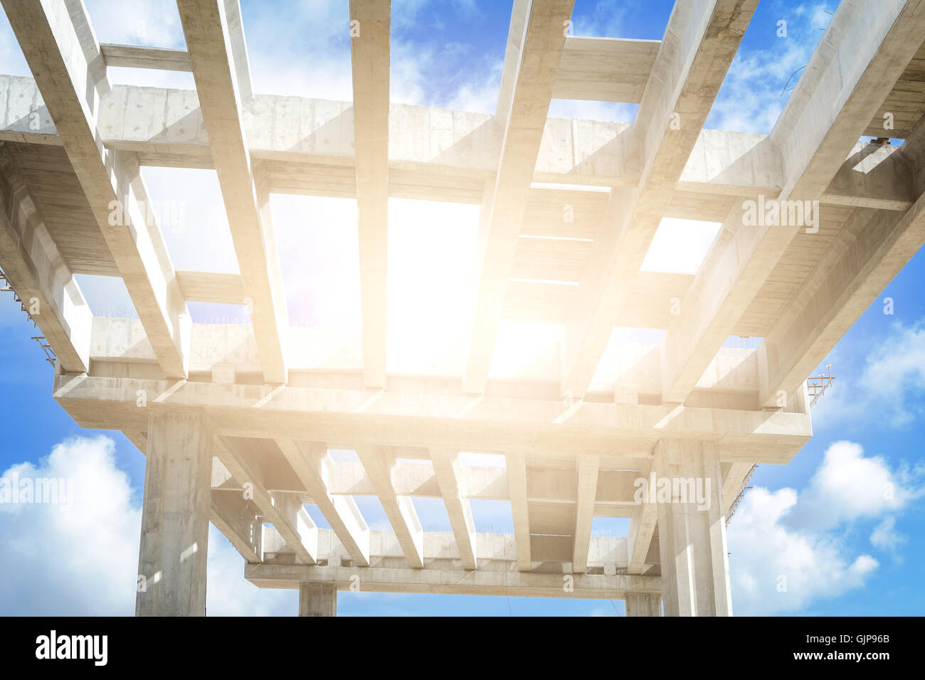 closeup structure of bridge under construction Stock Photo - Alamy