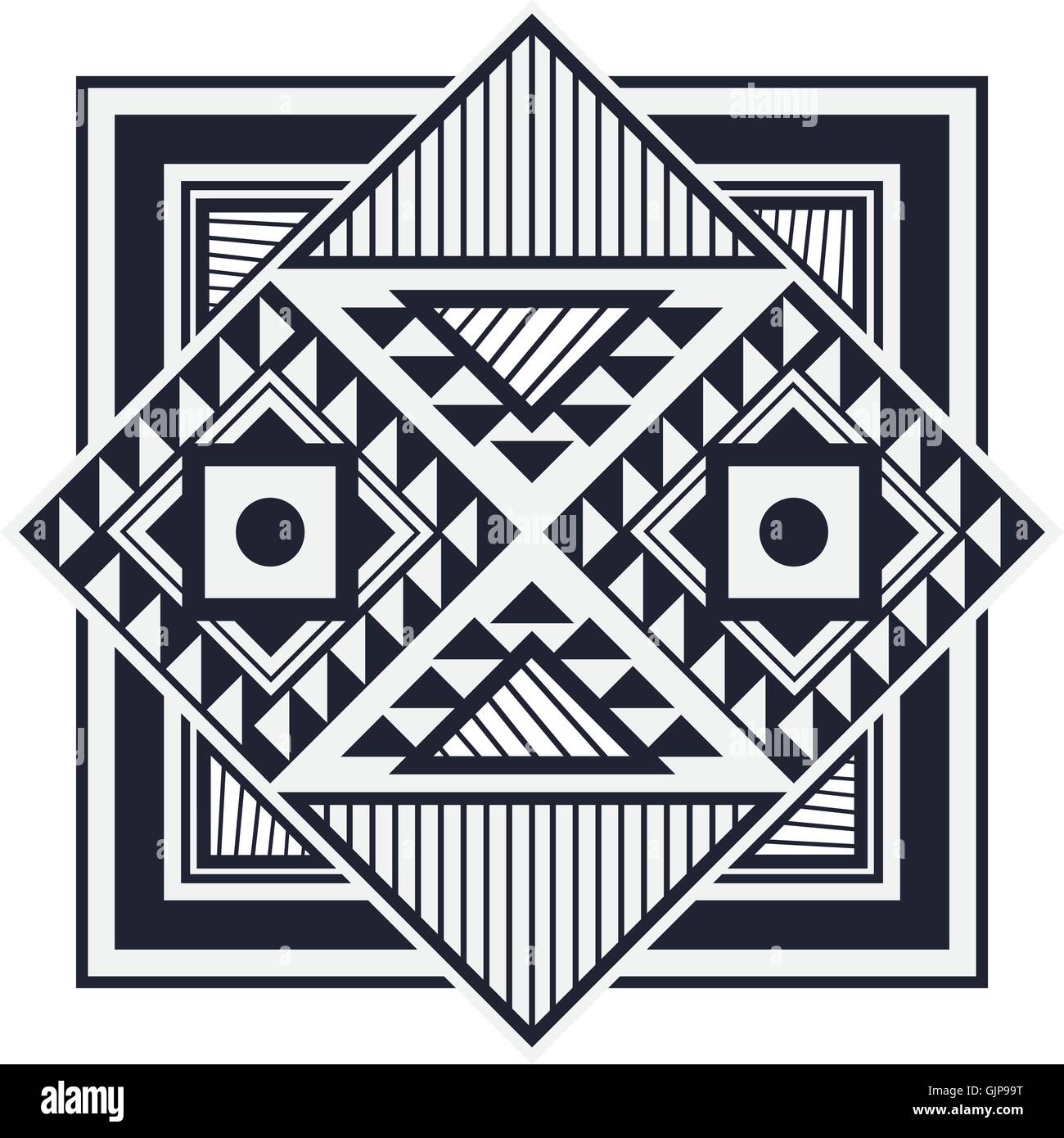 tribal geometric pattern icon Stock Vector Image & Art - Alamy