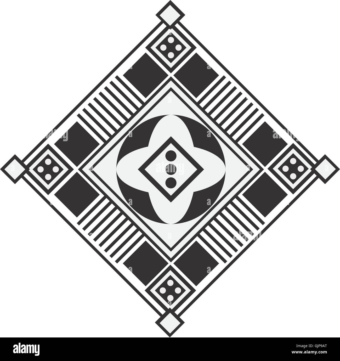 tribal geometric pattern icon Stock Vector Image & Art - Alamy
