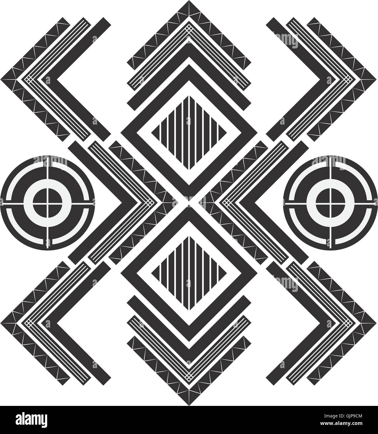 tribal geometric pattern icon Stock Vector Image & Art - Alamy