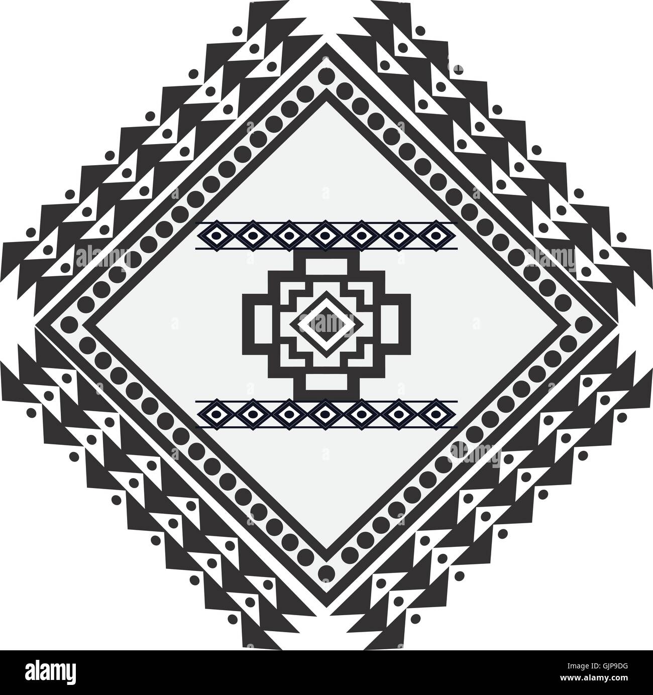 tribal geometric pattern icon Stock Vector Image & Art - Alamy