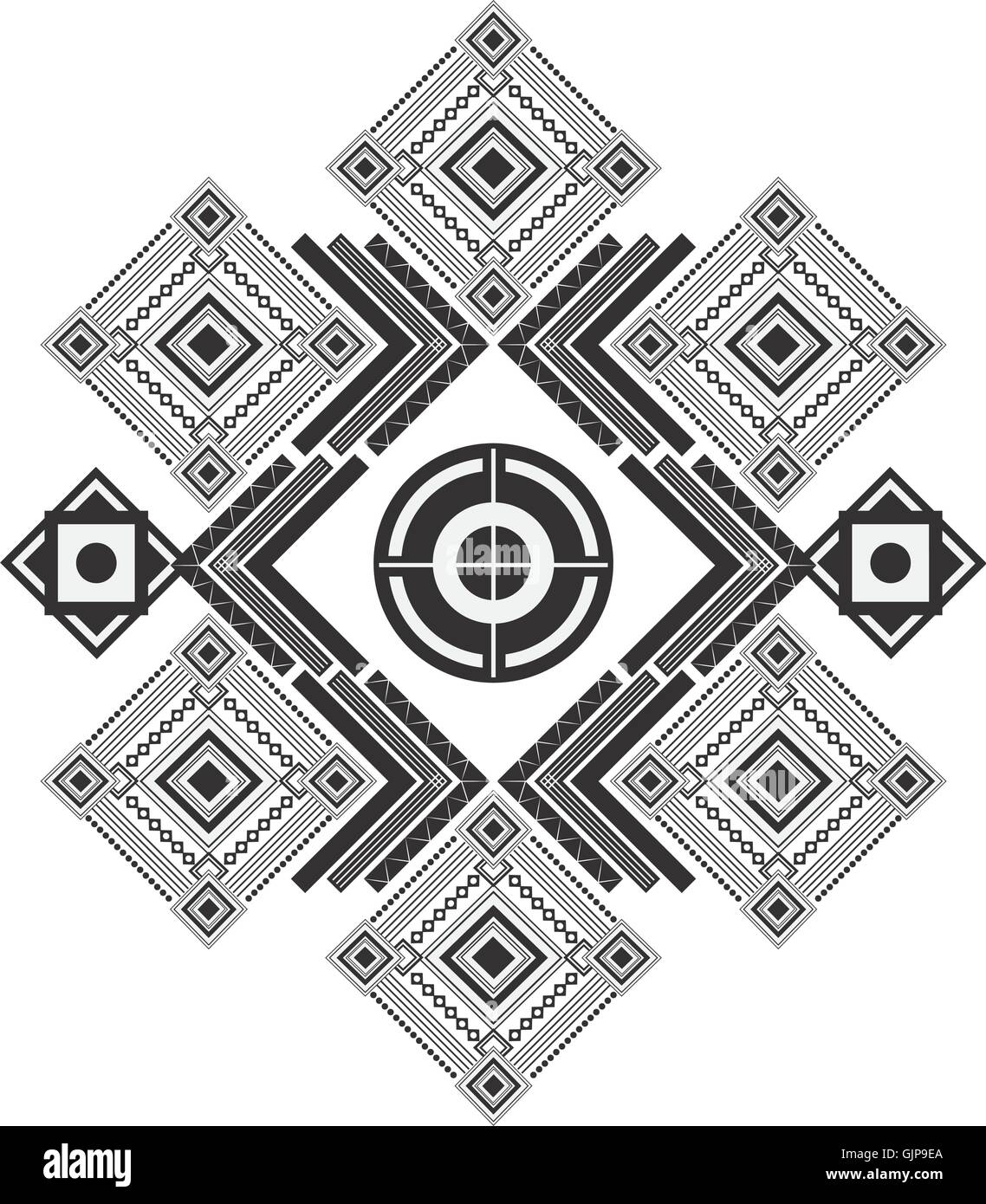 tribal geometric pattern icon Stock Vector Image & Art - Alamy