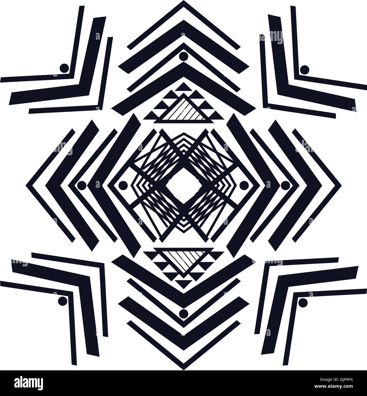 tribal geometric pattern icon Stock Vector Image & Art - Alamy