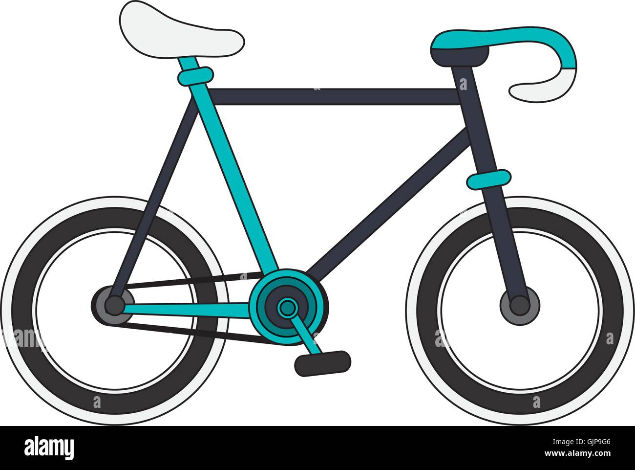 single blue bike icon Stock Vector Image & Art - Alamy