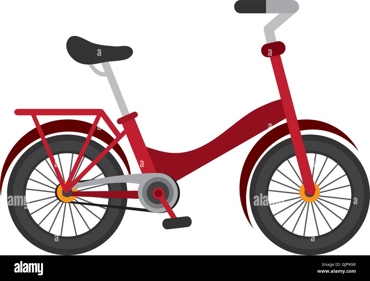 single red bike icon Stock Vector Image & Art - Alamy
