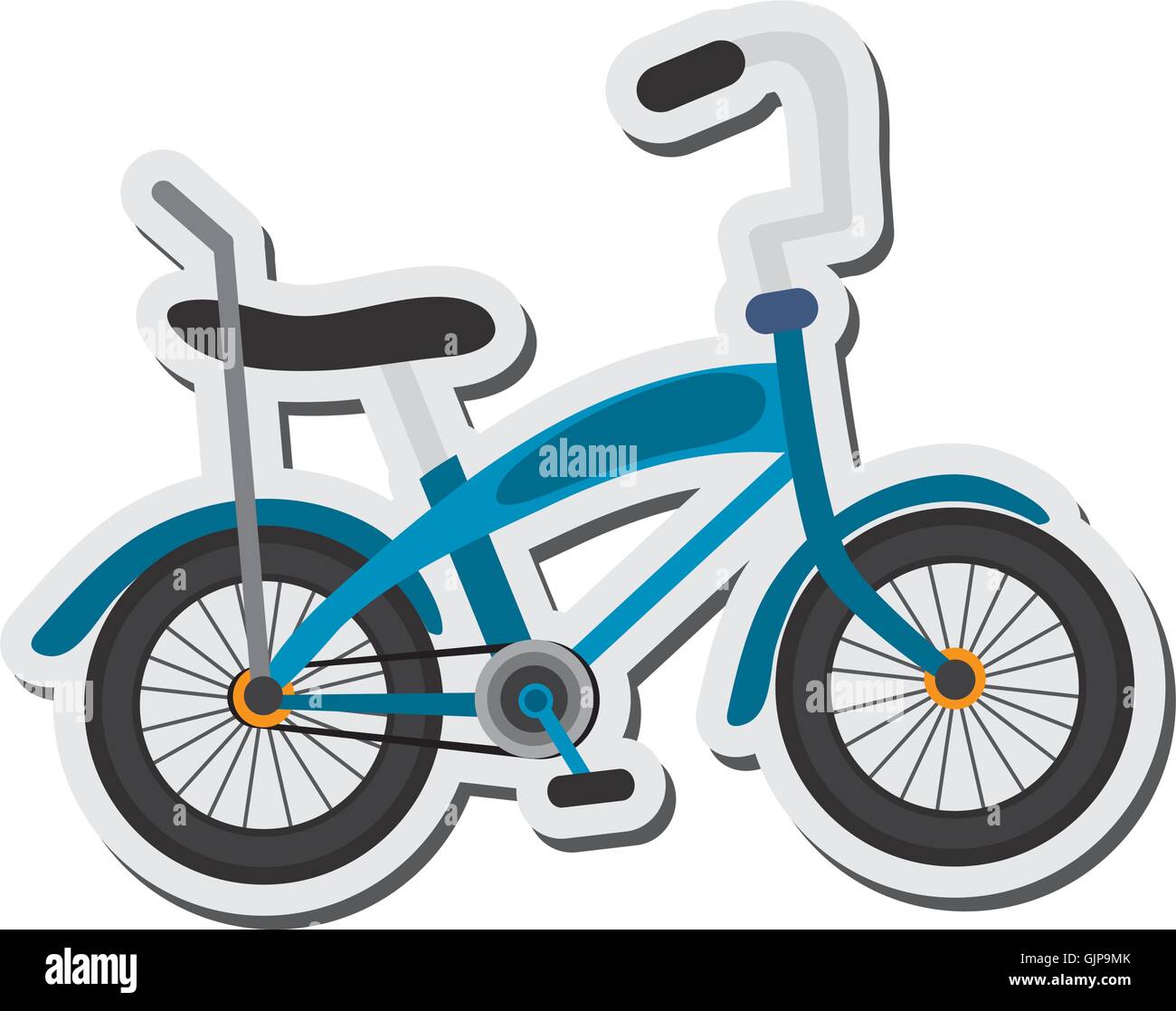 single blue bike icon Stock Vector Image & Art - Alamy
