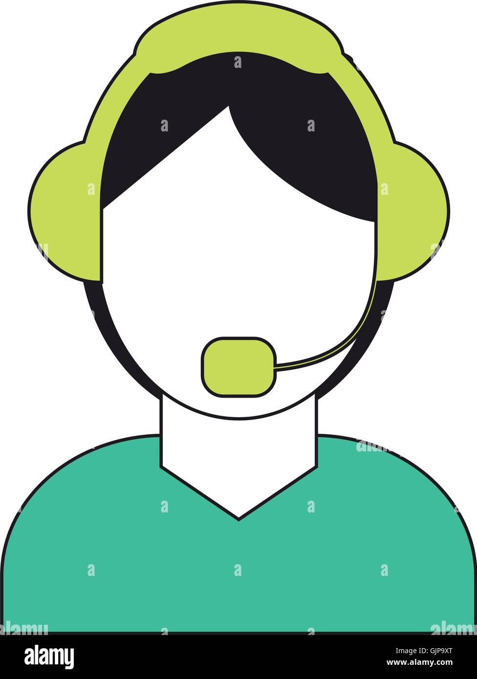 person with headset icon Stock Vector Image & Art - Alamy