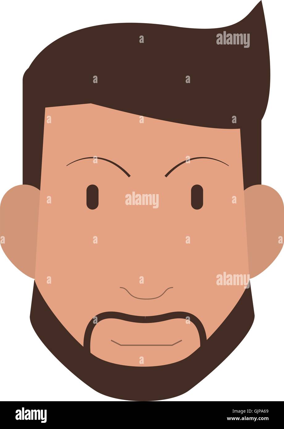 face of bearded man icon Stock Vector Image & Art - Alamy