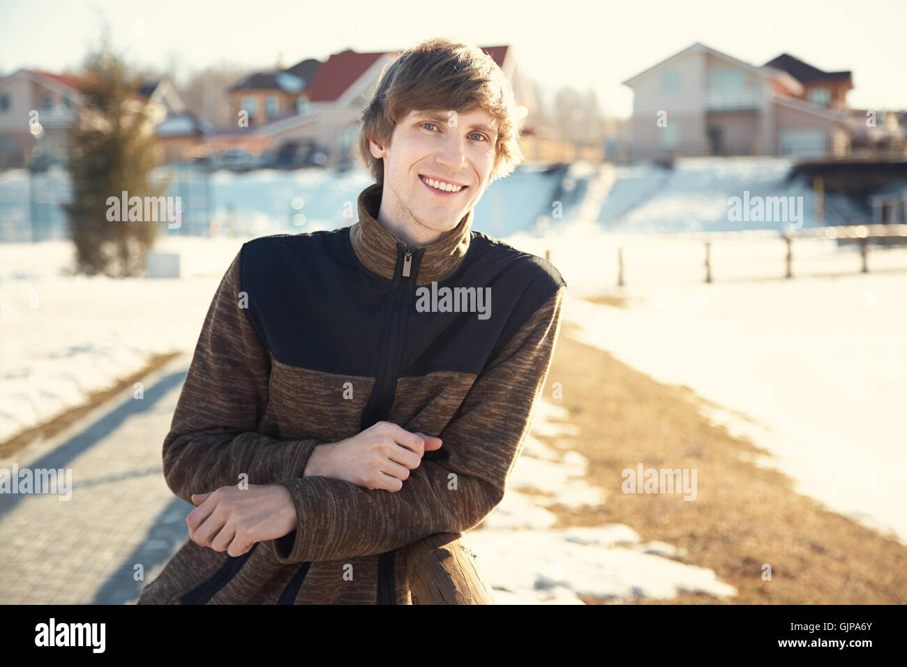 man outdoors portrait Stock Photo - Alamy